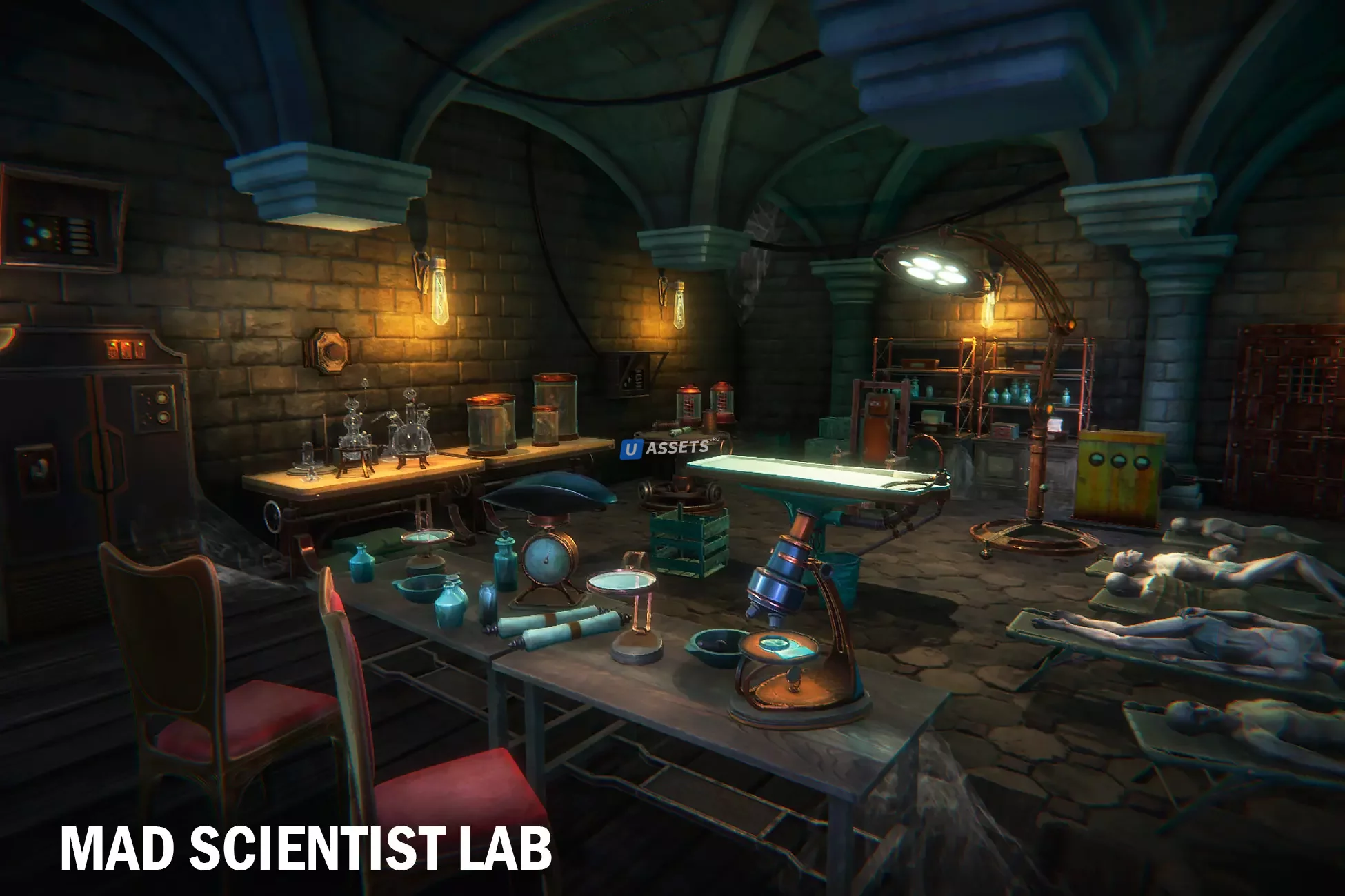 Mad scientist lab props pack » UNITYHUB.PRO - бесплатные ассеты для ...